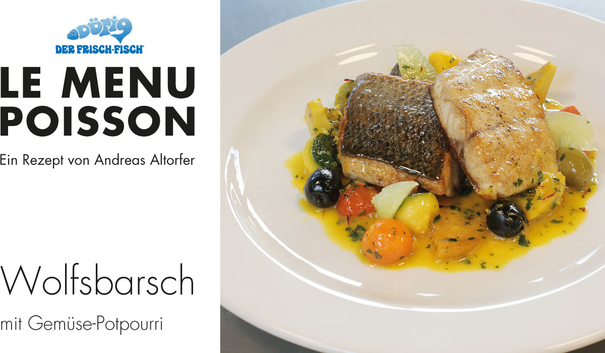 Wolfsbarsch mit Gemüse-Potpourri – der-frisch-fisch.ch